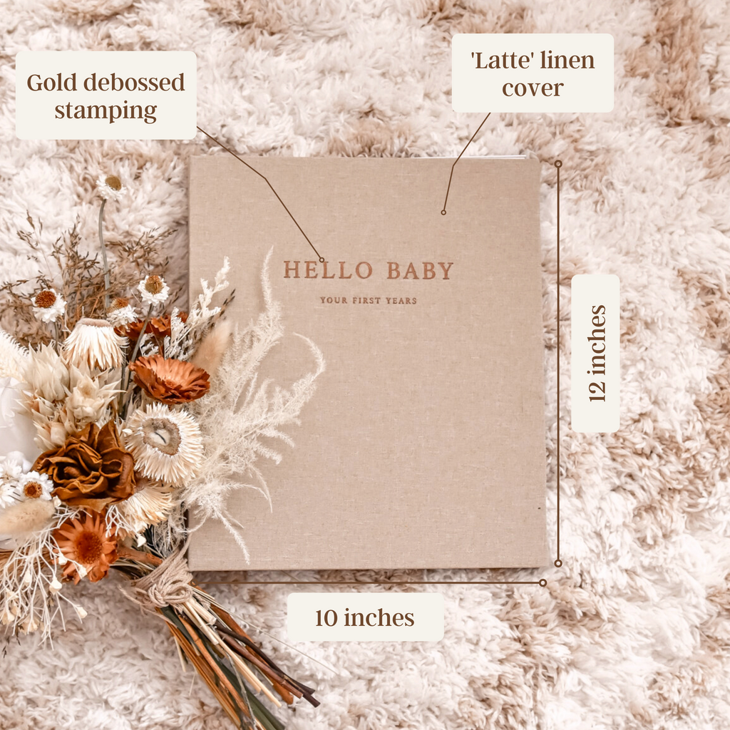 Fleur Baby Memory Book – Floral Design Keepsake | Peachly | Peachly ...